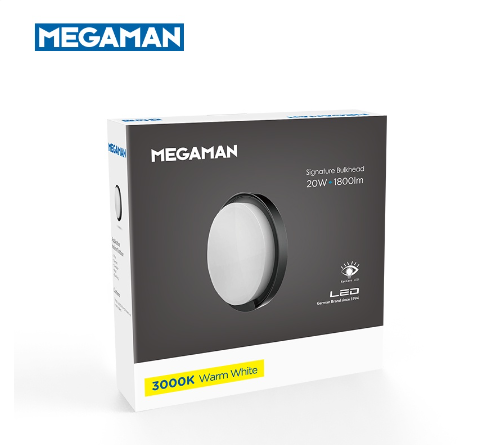 MEGAMAN Signature Bulkhead LED Surface Wall Lamp/Light x10Pcs – Delight ...